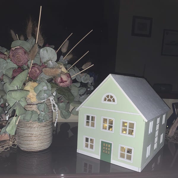 Wedding Card Box, House Card Box, Wedding House Card Box, Wooden House ...