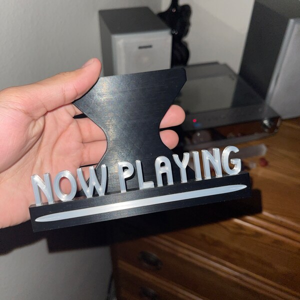 Now Spinning Display Stand for Vinyl Records Retro Tabletop Holder for ...