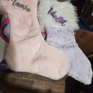 Truffle Brown Christmas Stocking Faux Fur Christmas Stocking - Etsy