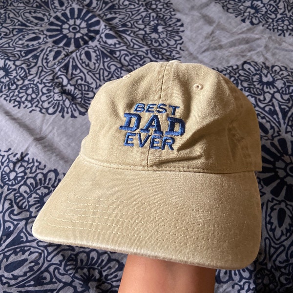 Best Dad Ever Cap Dad Cap Dad Hat Dad Embroidered Cap Best Dad Number ...