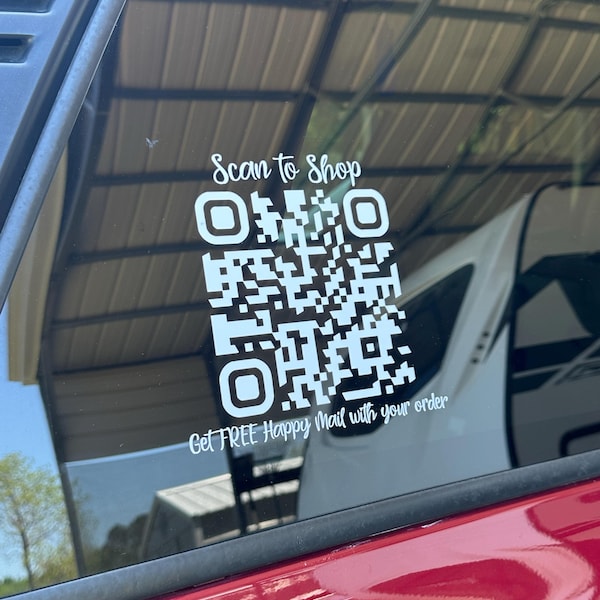Design Your Own QR Code, Design Your Own Window Sticker, Custom Window ...