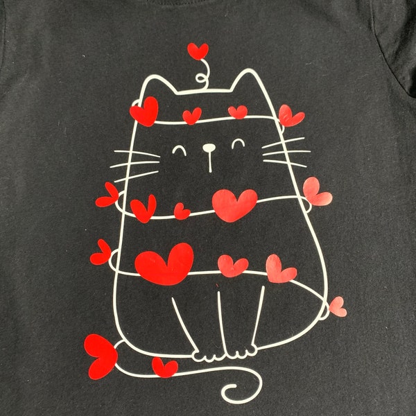 Cat Valentine With Heart SVG Valentine Cat Svg Valentine Clipart Cat ...