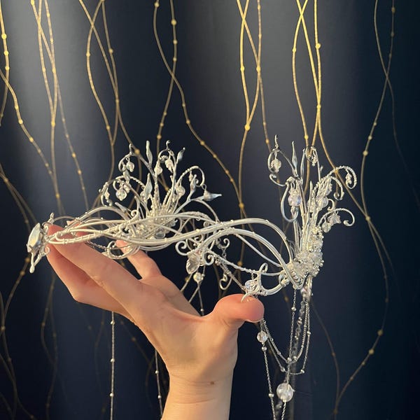 Delicate Elven Tiara, Wedding Circlet, Elf Coronet, Wedding Accessories ...