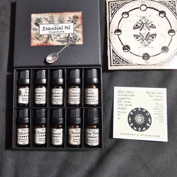 Witchcraft Essential Oils Pure Therapeutic Grade Set of 10 or 6 - Etsy