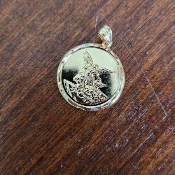 Large Gold Filled Our Father Prayer Charm,the Lords Prayer Medal ...