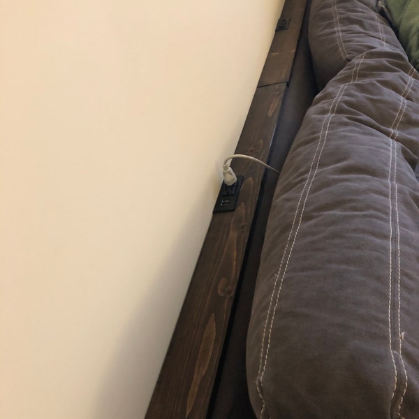 Hidden Sofa Table or Tray With Outlet - Etsy