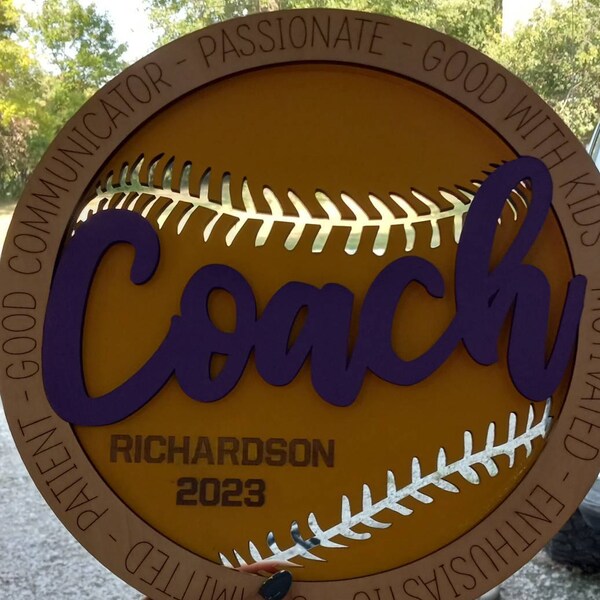 Baseball Svg, Gift for Baseball Coach. Ornament or Car Charm Svg, Can ...