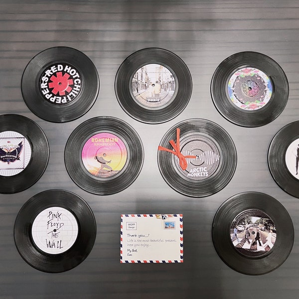1970s Music Album Record Coasters, Gift for Music Lovers - Etsy