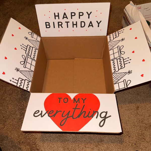Instant Download Printable Care Package Flaps, Care Package Sticker Kit ...