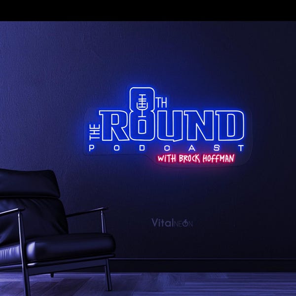 Microphone Neon Sign, LED Light for Podcast & Recording Studio, on Air ...