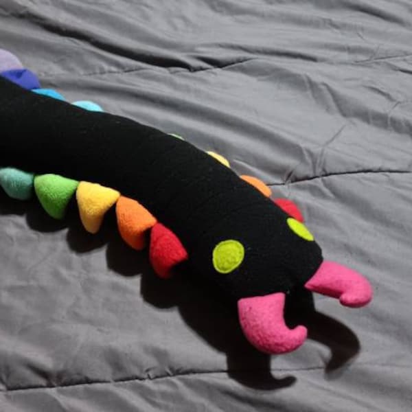 Rainbow Centipede Plush, Centipede Toy, Plush Bug, Plush Insect ...