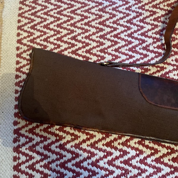 Leather Rifle Scabbard - 43" Western Rifle Scabbard With Fur Lining ...