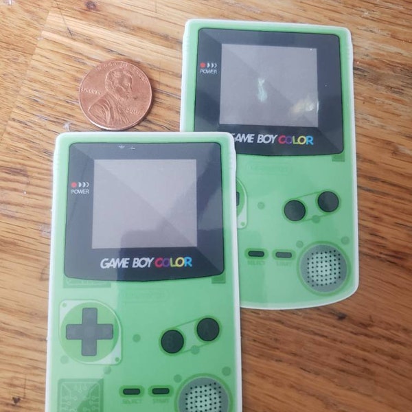 Retro Gameboy Translucent Sticker – 3in Vinyl Green Nintendo Inspired ...