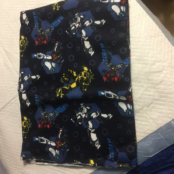 Transformer FLANNEL, Robots Navy Blue, Kids Boys Cotton Flannel Fabric ...