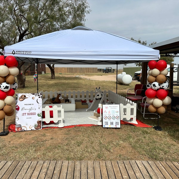 Holly Cow Country Farm Animal Themed Southern Retro Barn DIY Balloon ...