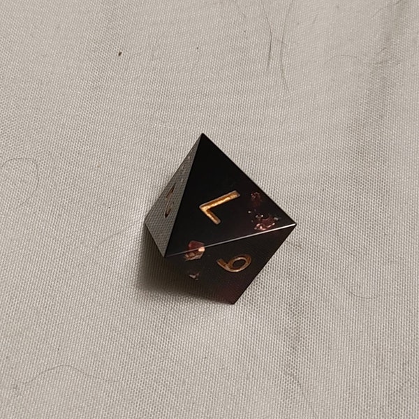 The Gods Are Athirst - Red and Black Handmade Resin Sharp Edge Dnd Dice ...