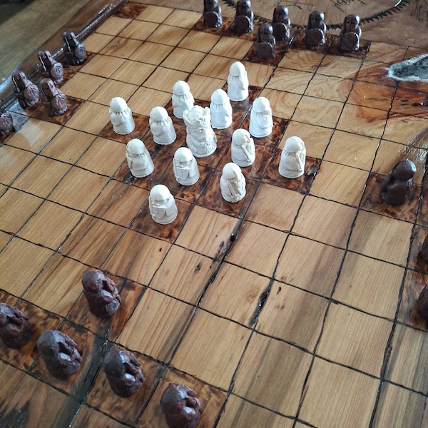 Viking Resin Hnefatafl / Tafl Game Pieces Only - Not the Game Board - Etsy