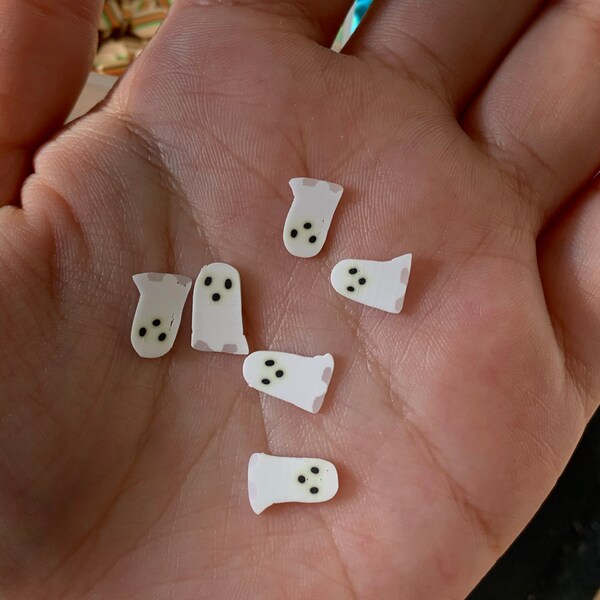 Larger 10mm Spooky Ghost Halloween Polymer Clay Sprinkles, Spooky Faux ...