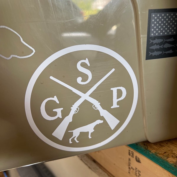 GSP Vinyl Window Decal: German Shorthaired Pointer Sticker - Etsy