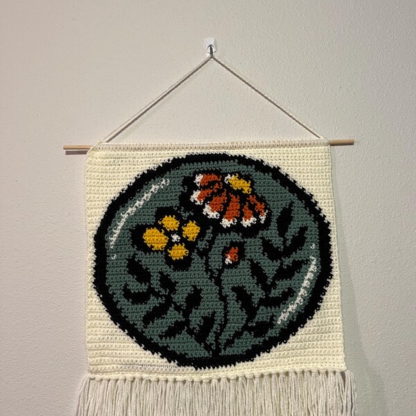 Wildflowers Tapestry Crochet Pattern / Wall Hanging / Instant Download ...