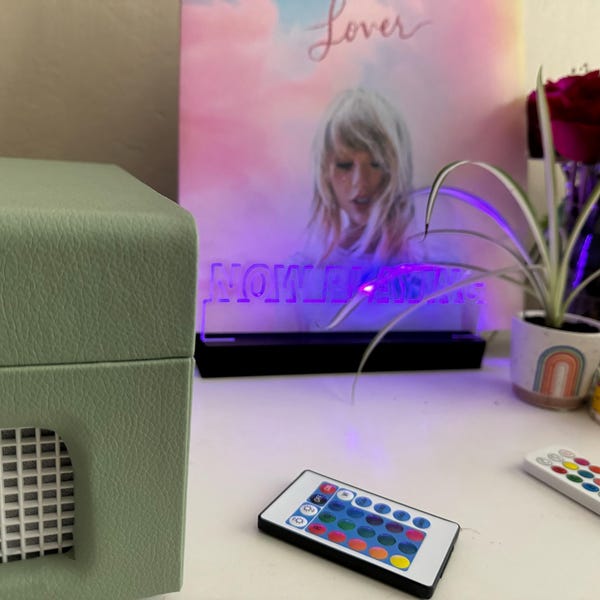 Now Playing Record Holder Stand Gift,now Spinning Vinyl Record Display ...