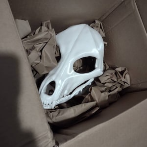 Wolf Skull Realistic Bone Spooky Mask Movable Moving Hinge - Etsy