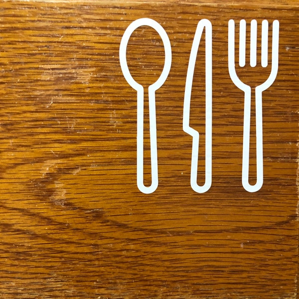 Kitchen Utensil Icon Decals, Kitchen Icons Stickers, Kitchen Organizing ...