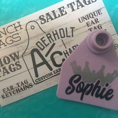 Custom Engraved Livestock Ear Tag Laser Engraved Goat Pig Sheep Ear ...