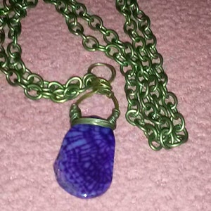 Sea Shards Brass Wrapped Cultured Aqua Sea Glass Spike - Etsy