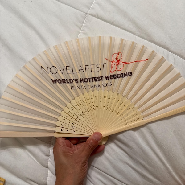 Light Blue Laser Engraved Silk Hand Fans,personalized Bamboo Silk Fans ...