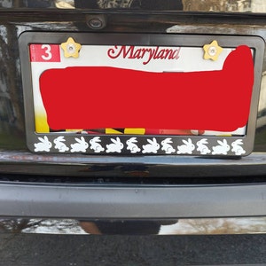 Wangan Midnight Black License Plate Frame Frames JDM Racing Fits Most ...