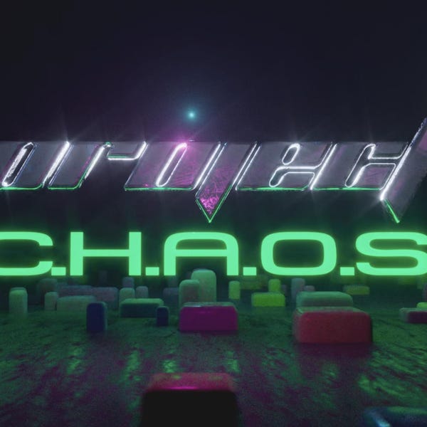 CUSTOM** 3D Animation + Logo Y2K Chrome / Youtube Intro, Twitch Intro ...
