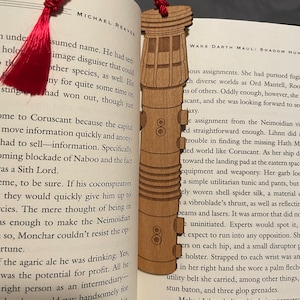 Star Wars Qui Gon Jinn Lightsaber Bookmark With Tassel Laser - Etsy