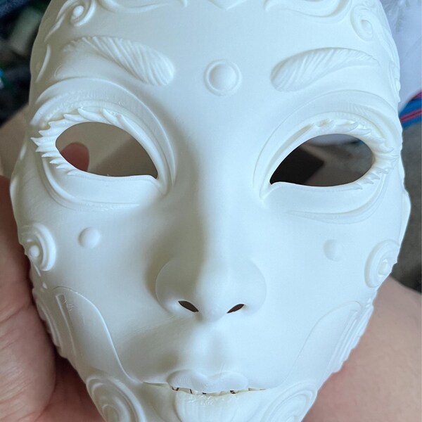 Geisha Masquerade Horror Mask (high-resolution, PLA Plus) No Dimples - Etsy