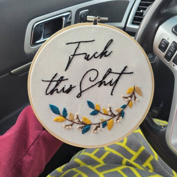 PDF Pattern | Manifest Dope Shit |embroidery Design for 8” Hoop ...