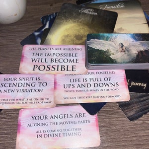 Galactic Angels Oracle Cards - Mini Deck - Etsy