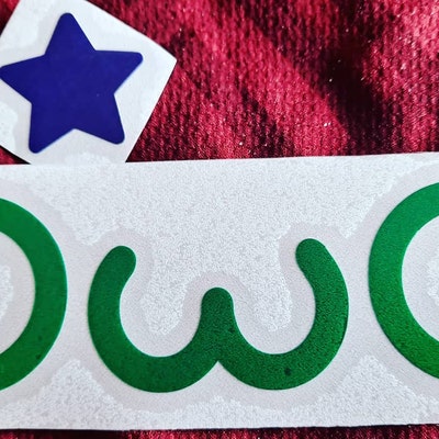 Owo Decal, Emoticon Meme Laptop Sticker, Furry Fandom Car Window ...