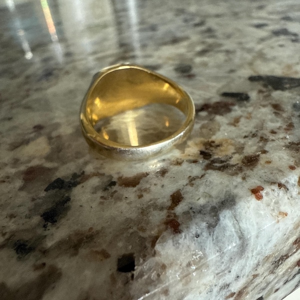 Family Crest Signet Ring, Pinky Ring, Image Engraved, Personalized Ring ...