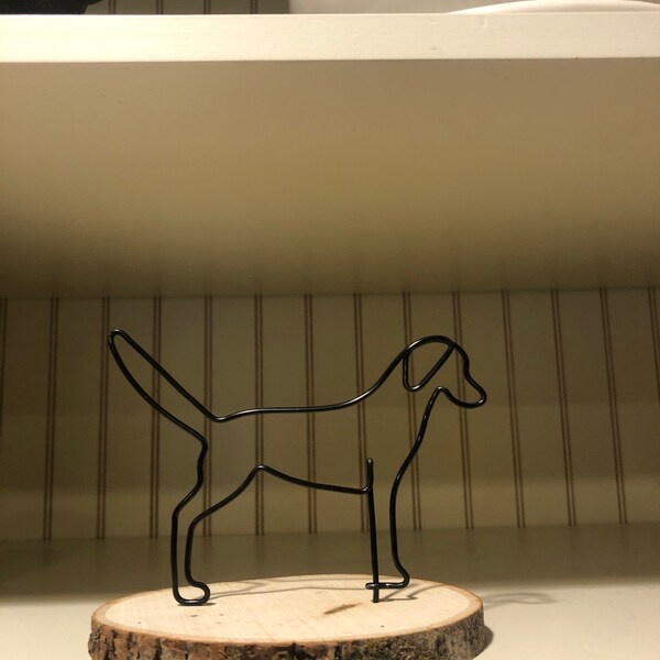 Wire Sculpture of Labrador Retriever, Golden Retriever, Personalize ...