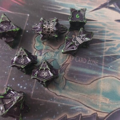 Gothic Temporal Dice Set full Dungeons and Dragons DND Dice Set Role ...