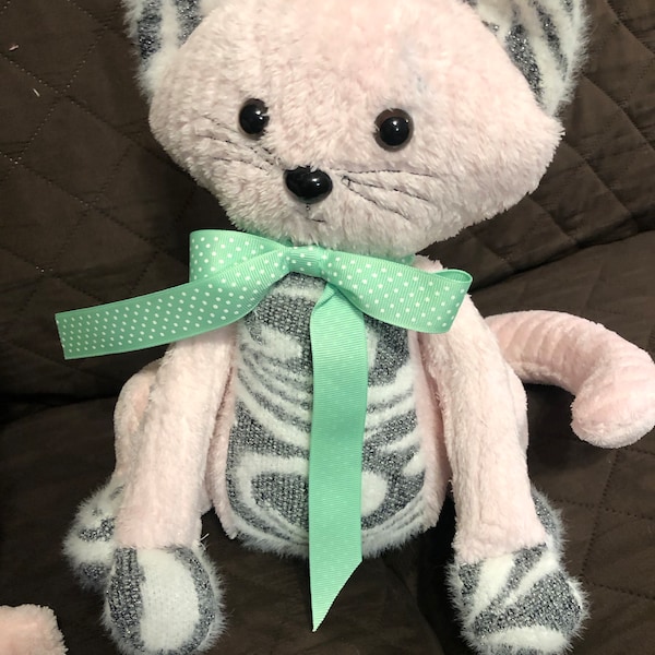 Cat Softie PDF Sewing Pattern, Scrappy Paws Stuffed Animal Pattern ...