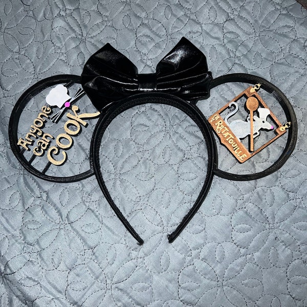 Remy Ratatouille-inspired 3D Printed Handpainted Disney Ears Headband ...