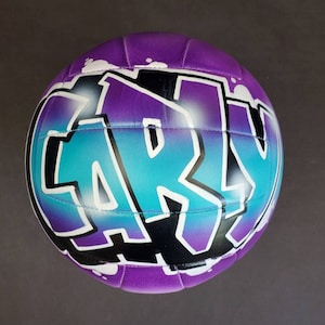 Custom Volleyball Hand Painted Ball Unique Personalized Sports Gift ...