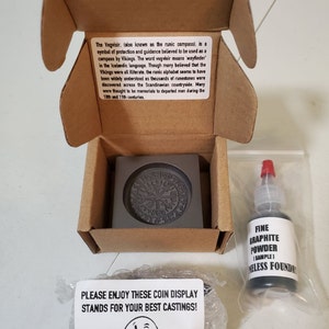 Anglo-saxon WOLF HEADED SERPENT silver Sceat 600S A.D. Graphite Coin ...