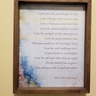 Native American Prayer of Comfort and Healing A Spiritual Gift of ...