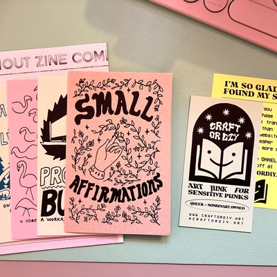 Choose 4 Zines Illustrated Mini Zine Bundle - Etsy