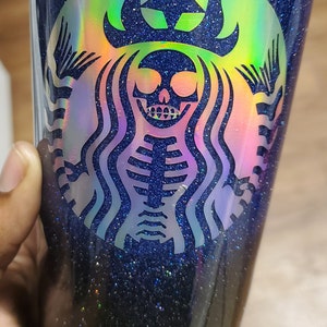 Gothic Starbucks Inspired Glitter Tumbler - Etsy