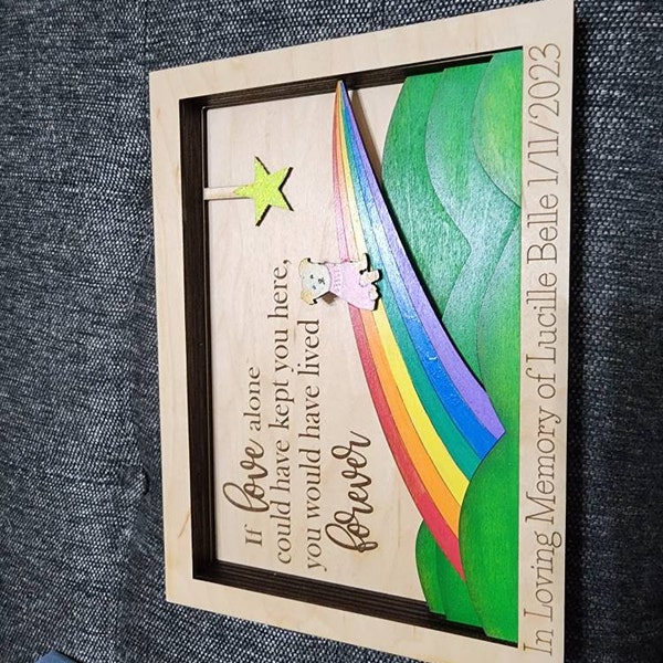 5x 7 Rainbow Bridge Memorial Box - Etsy