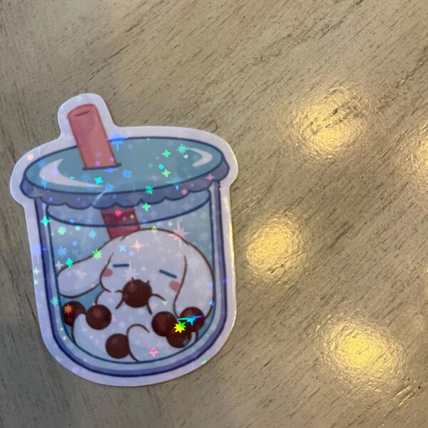 Character Boba Stickers || Laptop Sticker, Digital Art, Stickers, Water ...