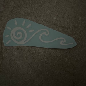 Ocean Decal Sun Decal Wave and Sun Decal Beach Decal Wave Sticker Car ...